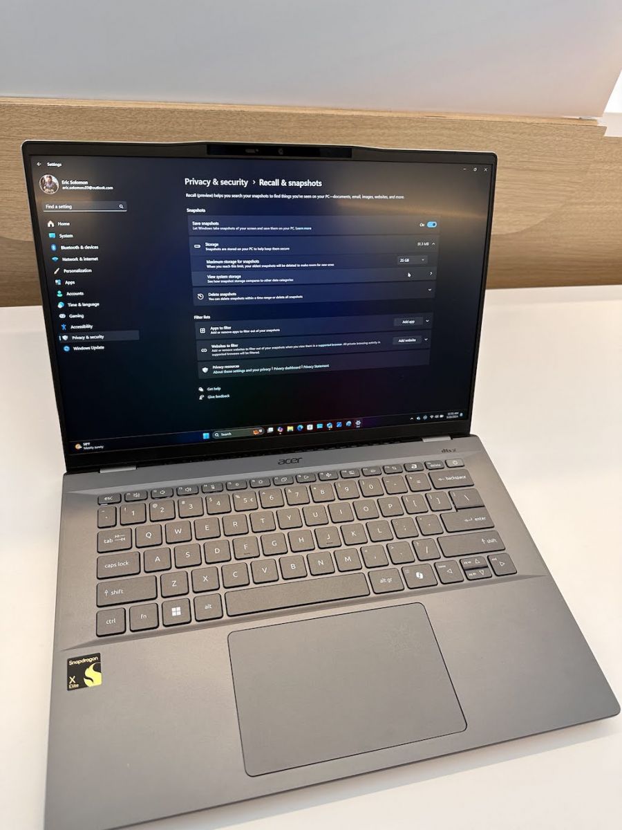 【西雅圖現場直擊】宏碁推出微軟Copilot+ PC筆電，搭載NPU內建3大原生AI應用程式和AI優化功能 | iThome